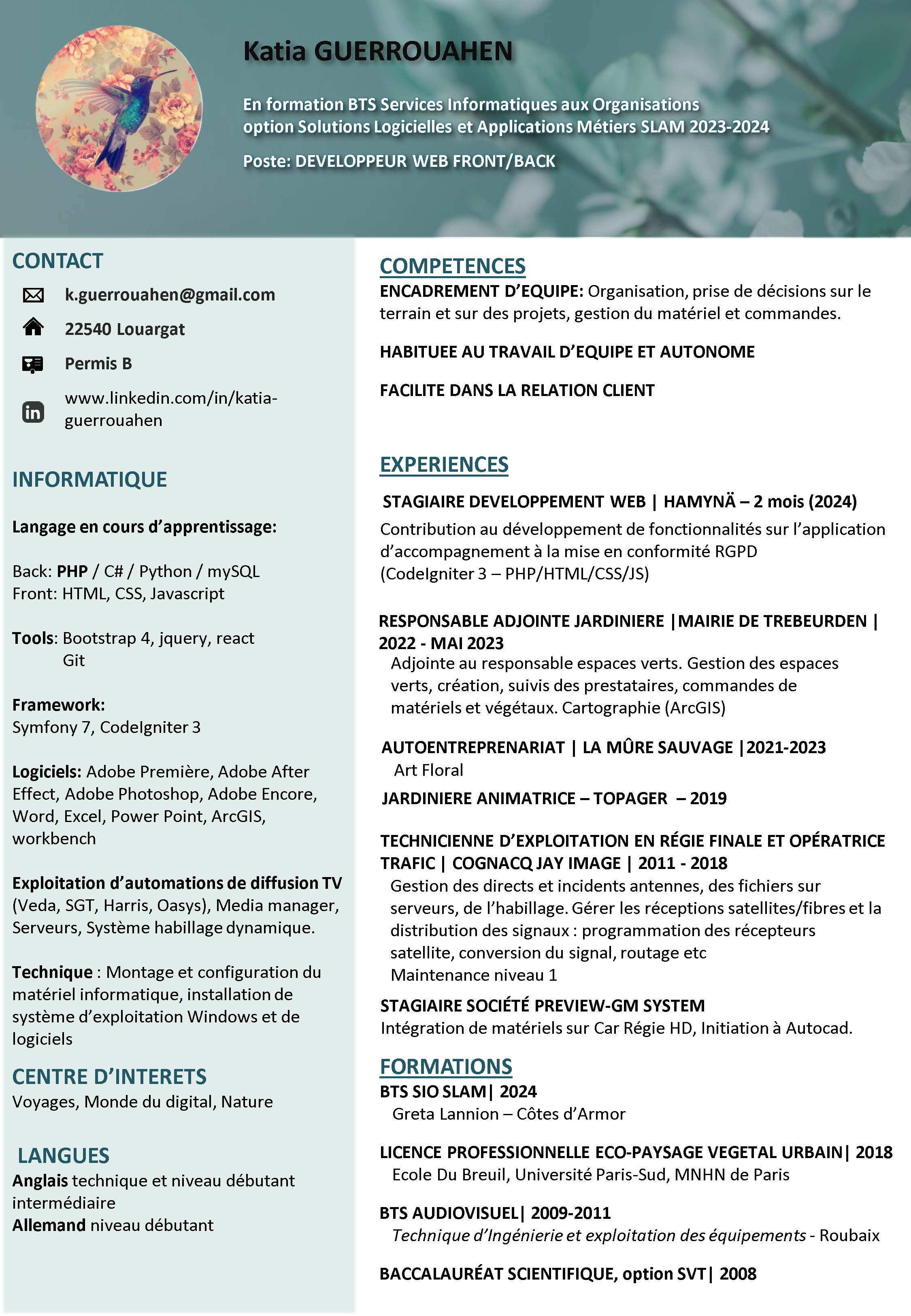 Katia Ghn - Developpeuse WEB